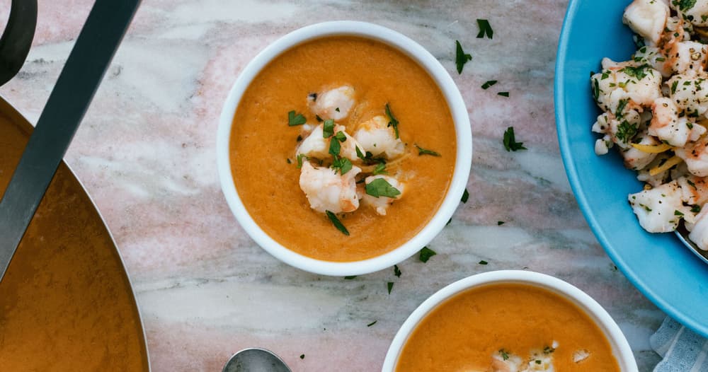 Shrimp Scampi Bisque | Punchfork