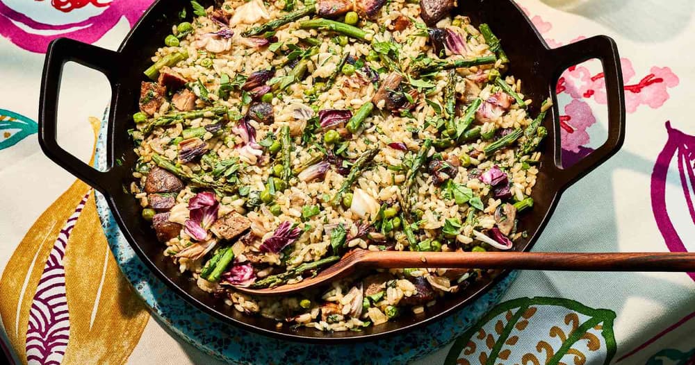 Spring Vegetable Paella | Punchfork