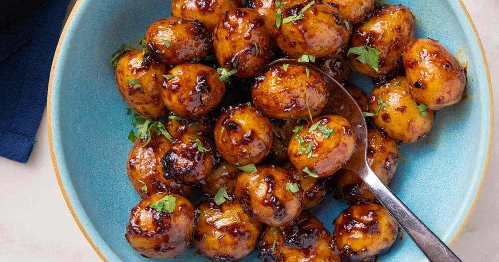 Sticky Potatoes | Punchfork