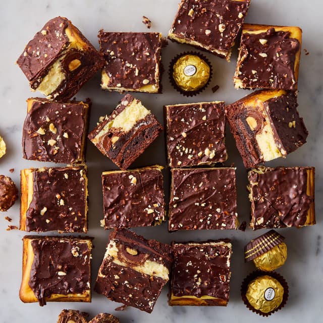 Ferrero Rocher Cheesecake Bars | Punchfork