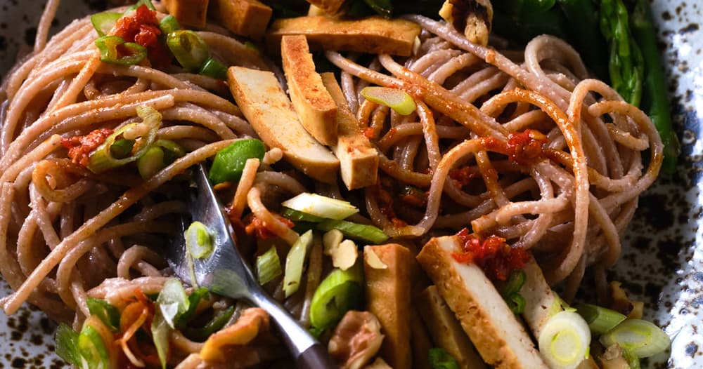 Walnut Miso Noodles | Punchfork