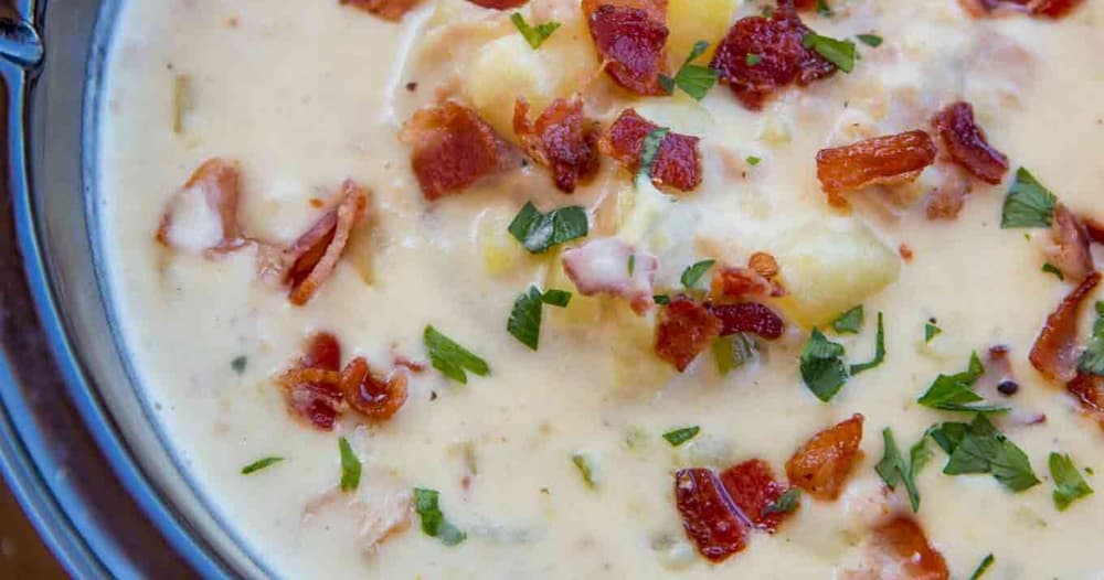 Slow Cooker Clam Chowder | Punchfork