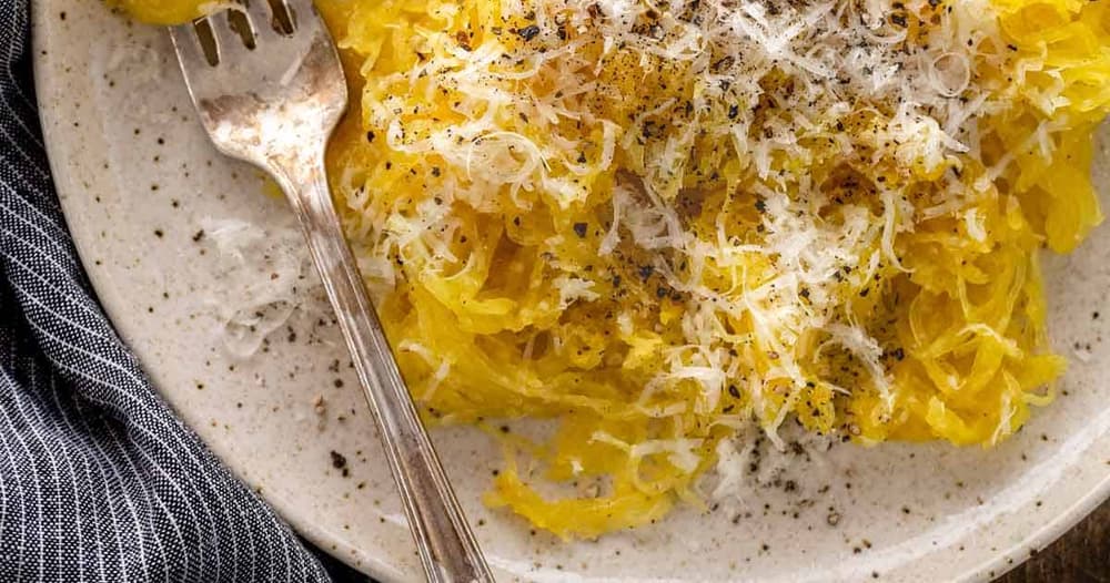 Spaghetti Squash Cacio e Pepe | Punchfork