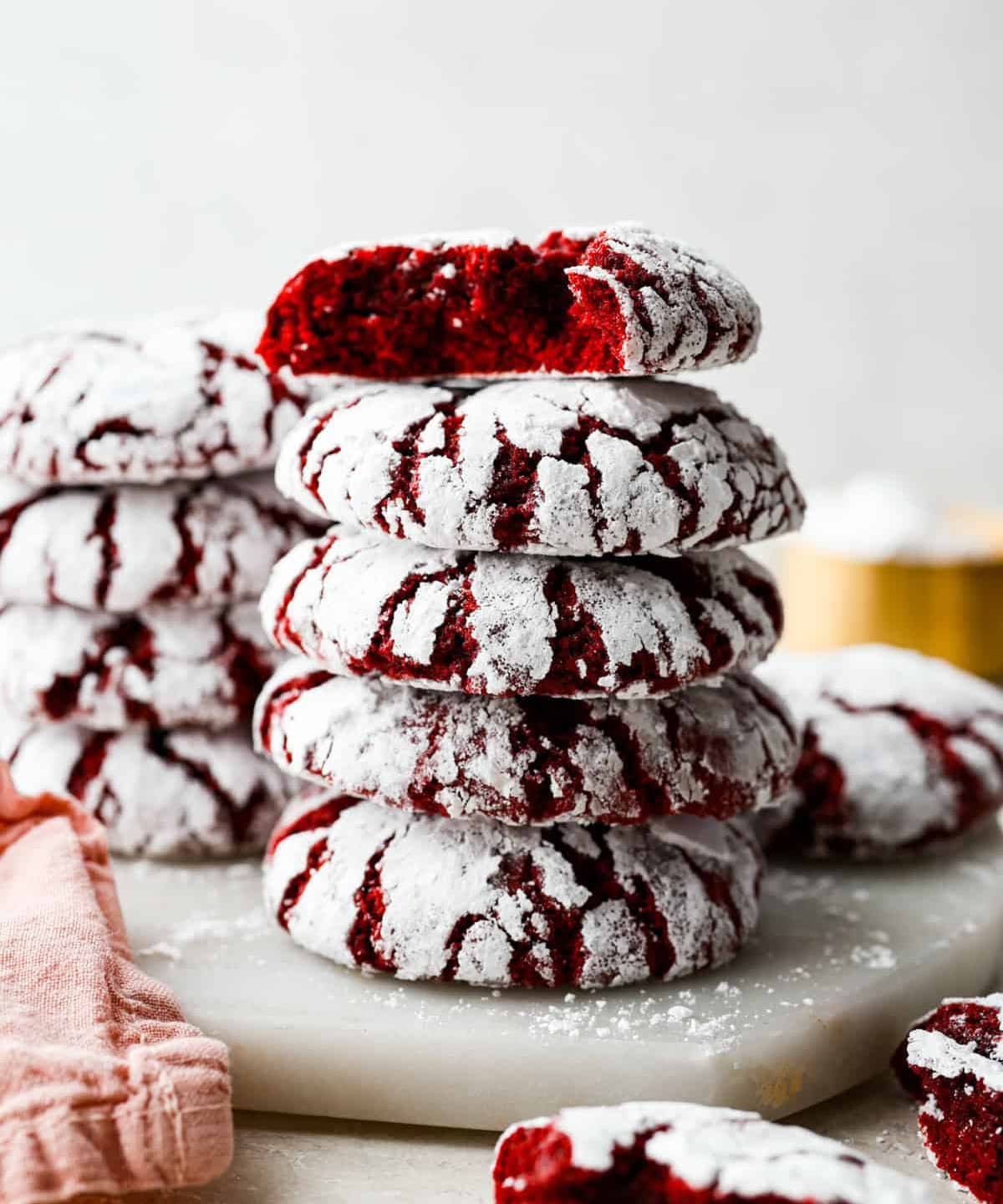 Red Velvet Crinkle Cookies | Punchfork
