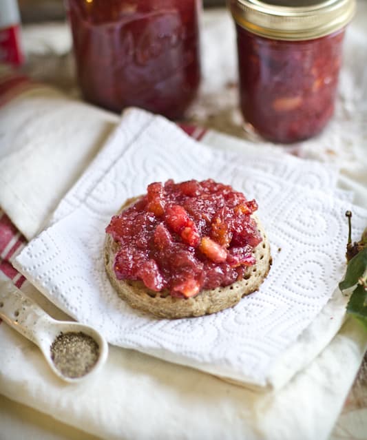 Cherry Jam with Honey, Black Pepper, and Orange Blossom | Punchfork