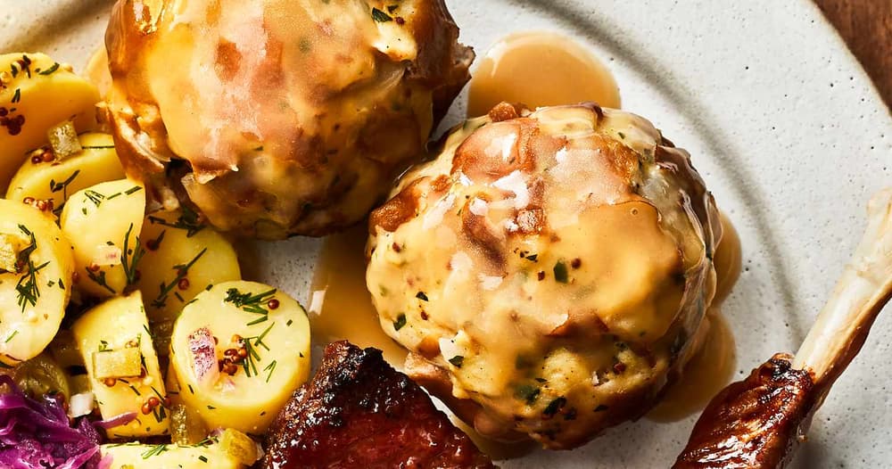 Pretzel-and-Mustard Dumplings | Punchfork