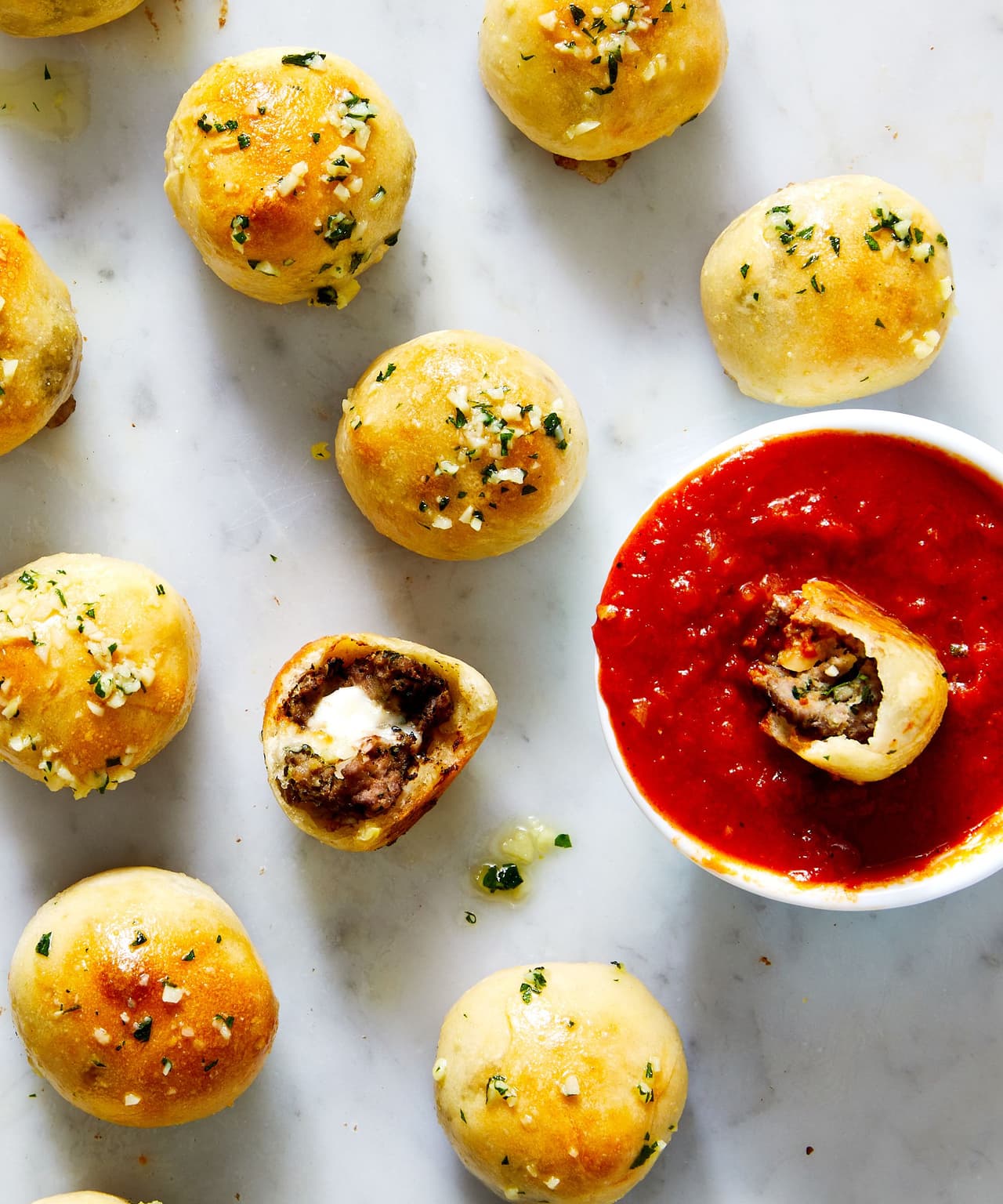 Meatball Sub Bites | Punchfork