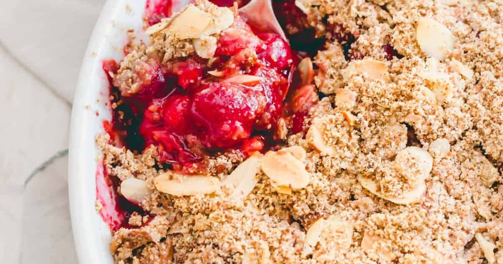 Sour Cherry Crisp | Punchfork