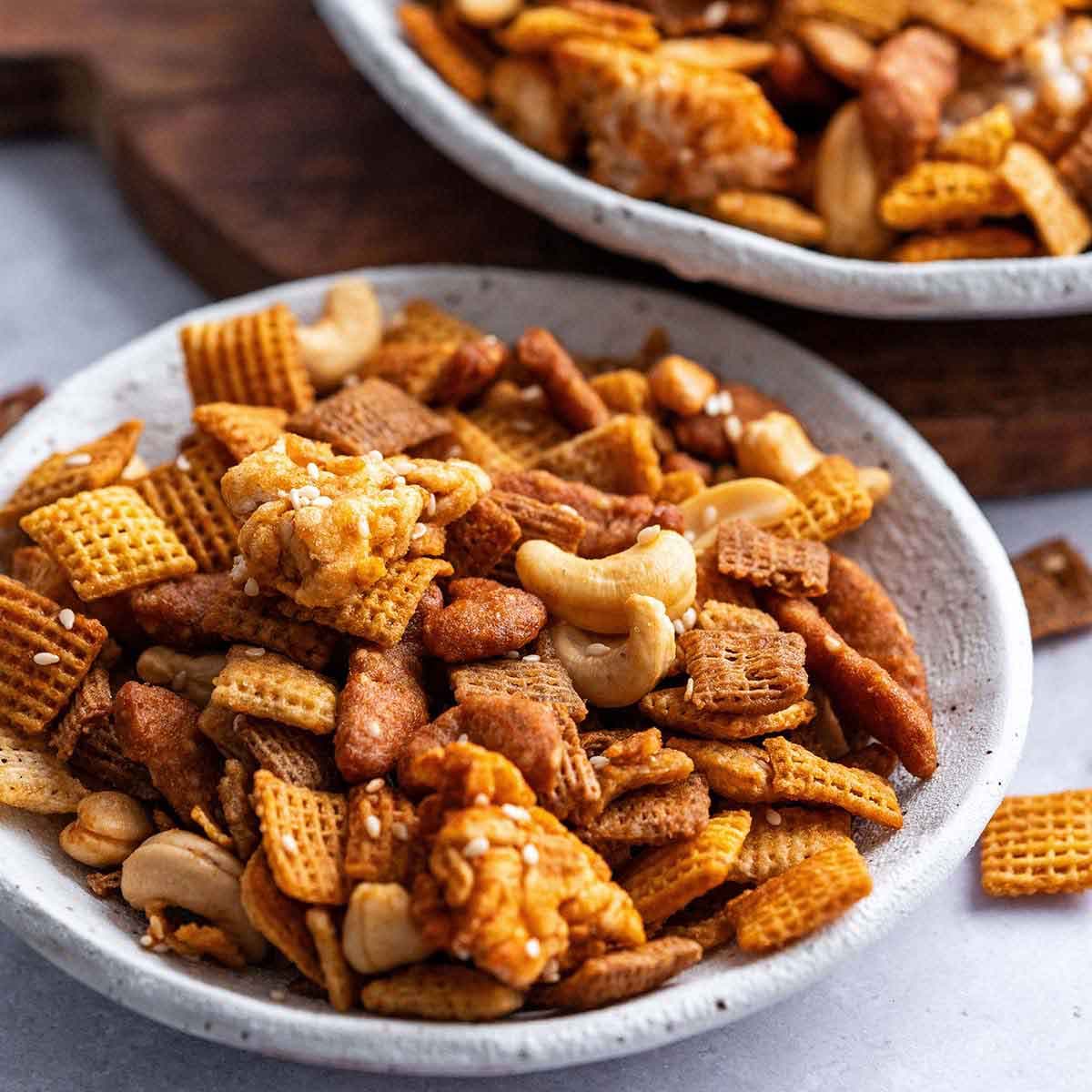 Maple Miso Party Mix (Snack Mix) | Punchfork