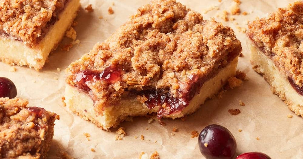 Easy Cranberry Bars | Punchfork