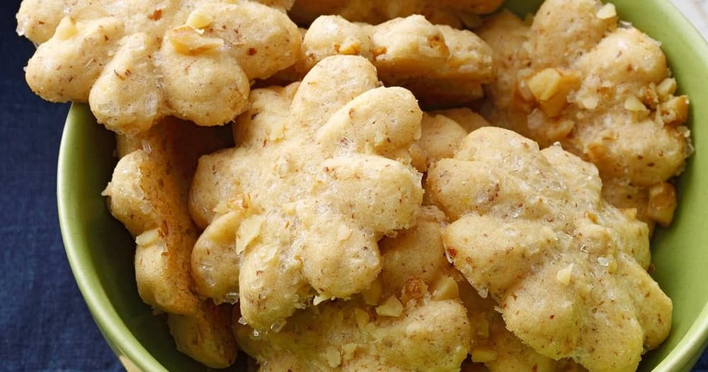 Maple-Walnut Spritz Cookies | Punchfork