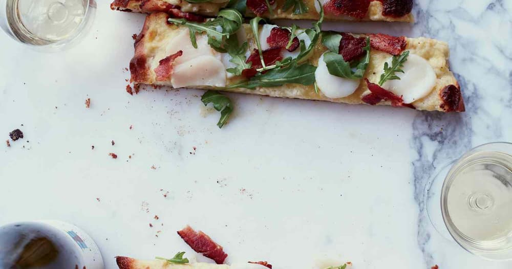 Scallop and Bacon Pizza | Punchfork