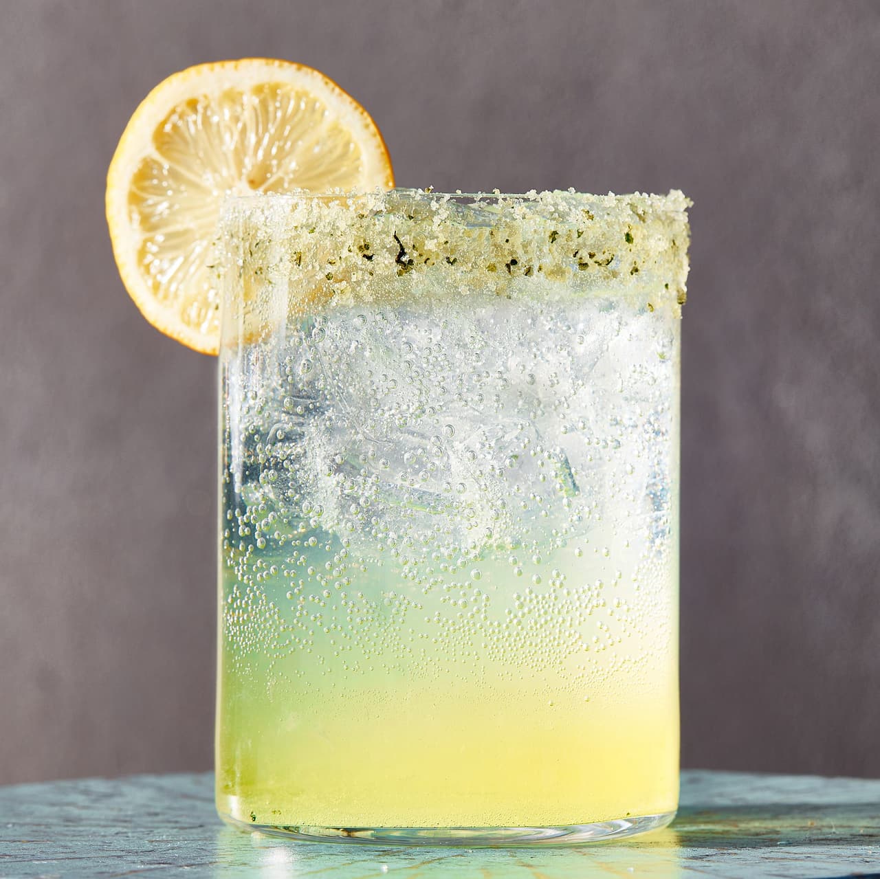 Spiked Sparkling Basil Lemonade | Punchfork