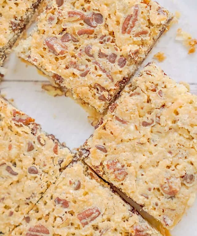 Chocolate Chip Pecan Pie Bars with Coconut | Punchfork
