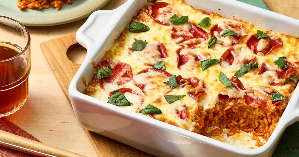 Pizza Rice Bake (Pizzaiola Rice) | Punchfork