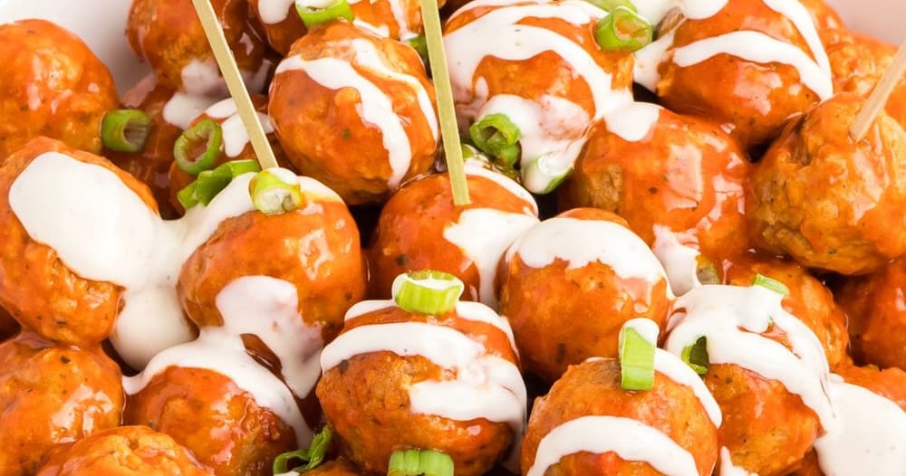 Crock Pot Buffalo Ranch Meatballs | Punchfork