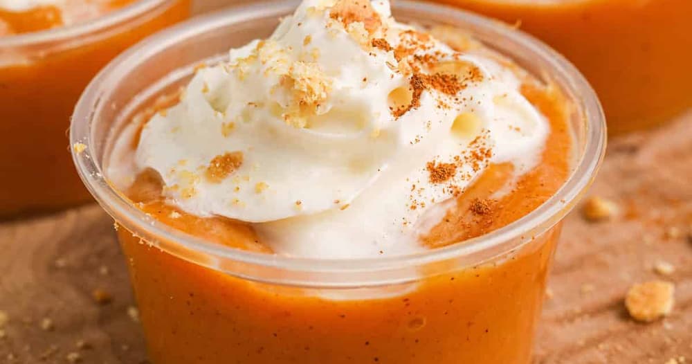 Pumpkin Pie Pudding Shots | Punchfork