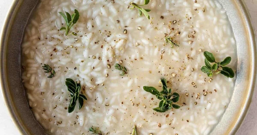 Classic Italian Risotto with Herb-Flavored Butter | Punchfork