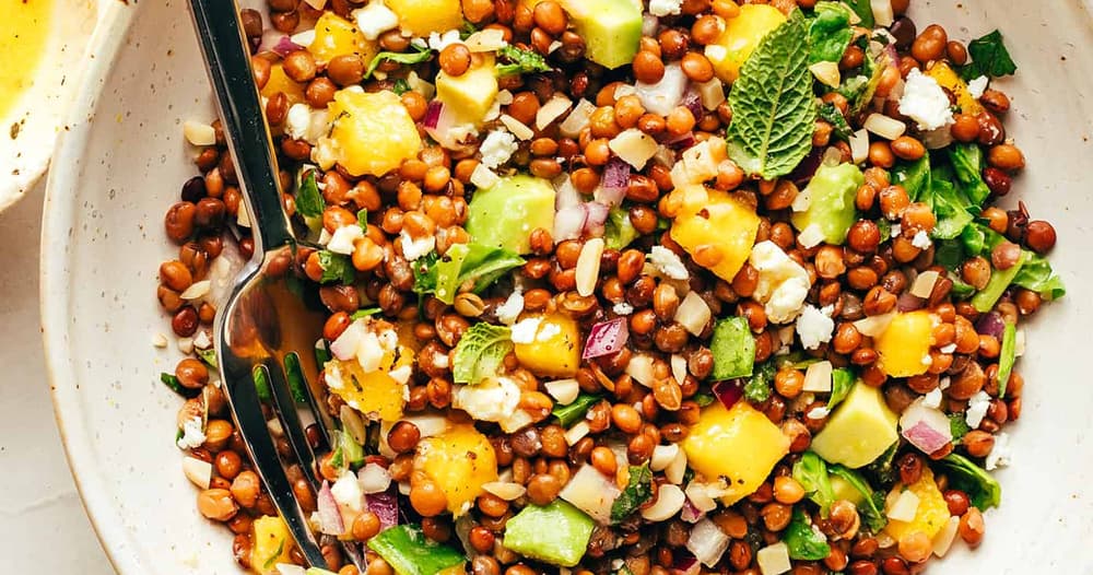 Mango Lentil Salad | Punchfork