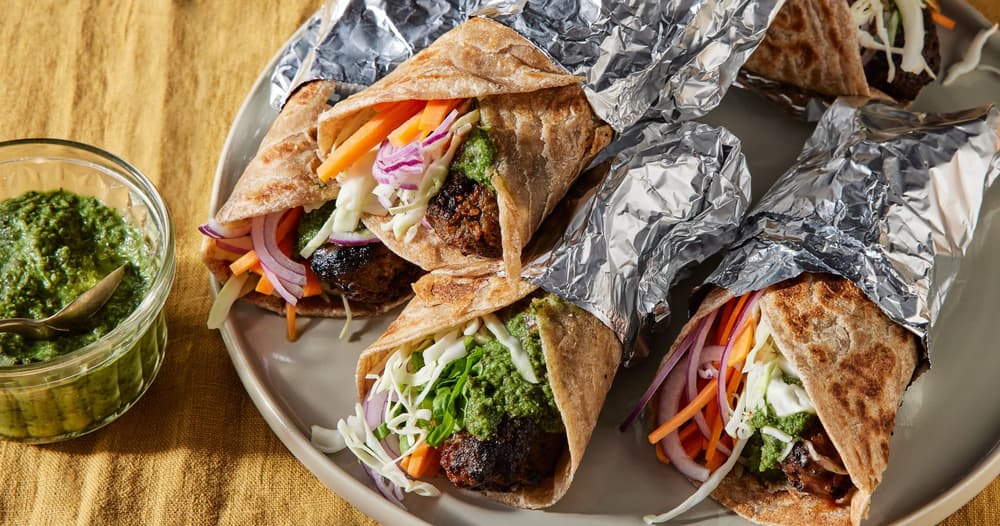 Spicy Beef Kebab Rolls | Punchfork