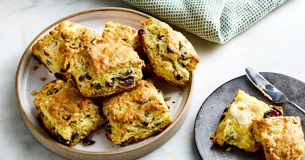 Herby Cranberry Biscuits | Punchfork