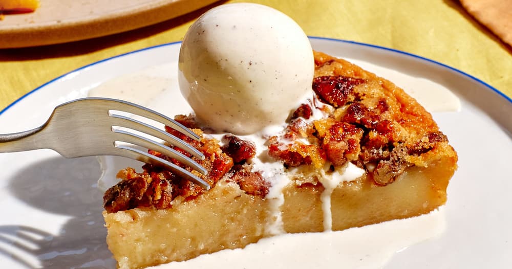 Miso-and-Maple-Pecan Butter Mochi Cake | Punchfork