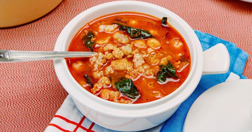 Beans and Greens with Halloumi Cheese Crumbles | Punchfork