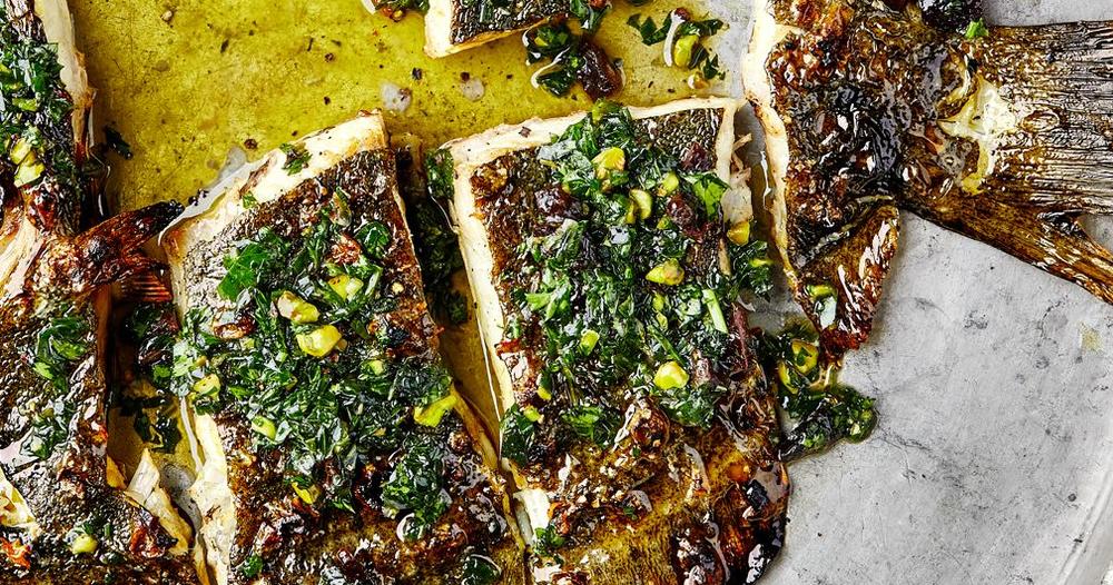 Grilled Flatfish with Spoon Sauce | Punchfork