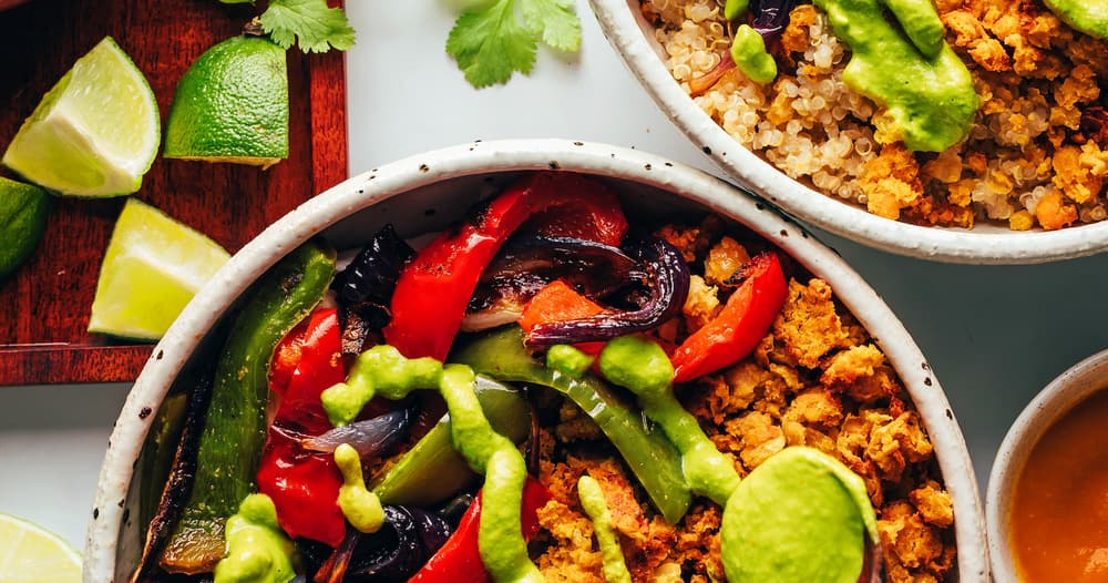30-Minute Smashed Chickpea Taco Bowls | Punchfork