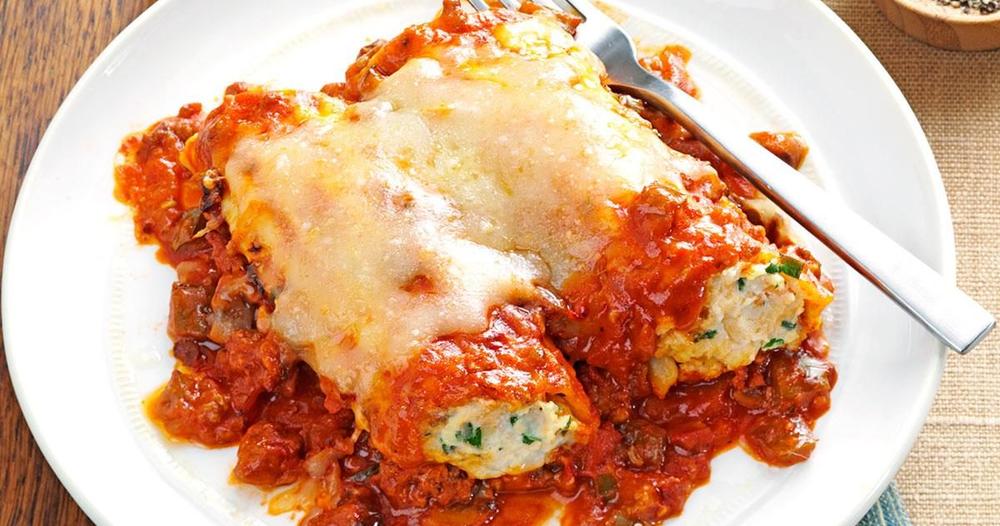 Slow Cooker Two-Meat Manicotti | Punchfork
