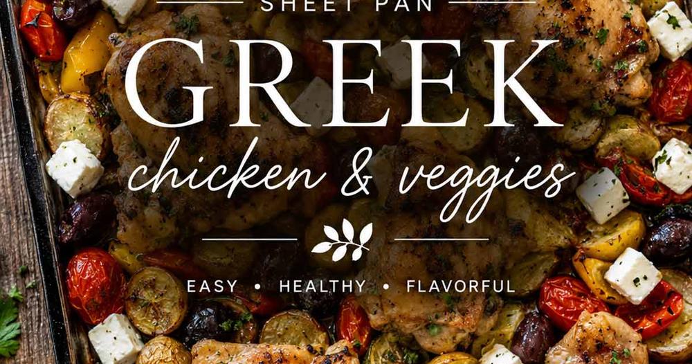 Greek Sheet Pan Chicken and Veggies | Punchfork