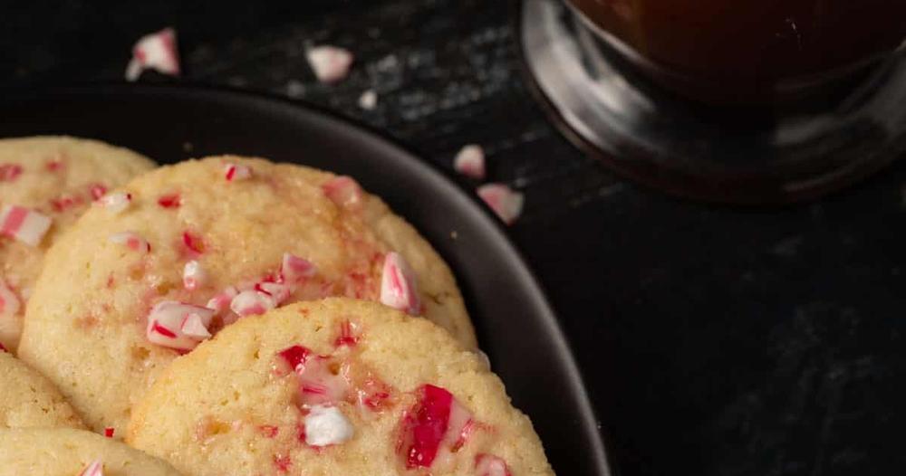 Peppermint Sugar Cookies with Crushed Candy Canes | Punchfork