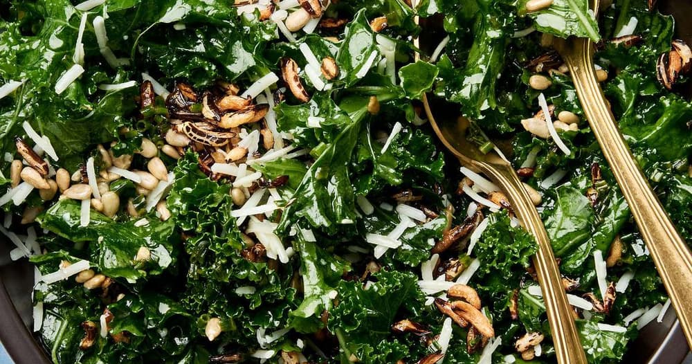 Kale Salad with Puffed Rice | Punchfork