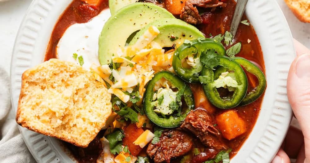 Slow Cooker Chuck Roast Chili | Punchfork