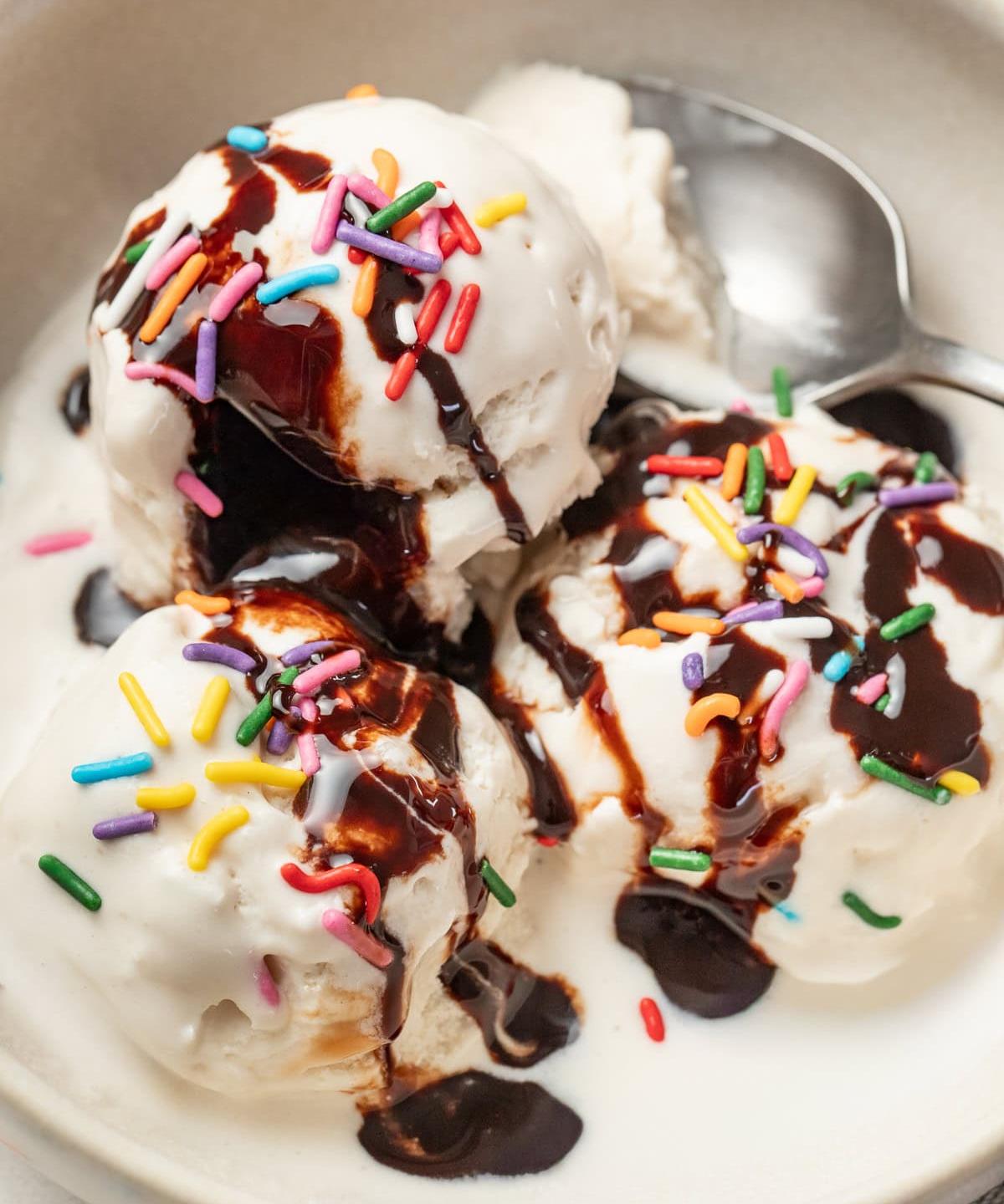 High-Protein Ninja Creami Vanilla Ice Cream | Punchfork