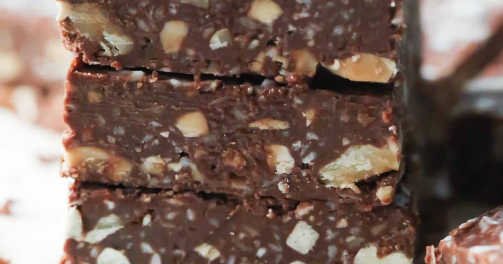 No-Bake Chocolate Coconut Bars | Punchfork