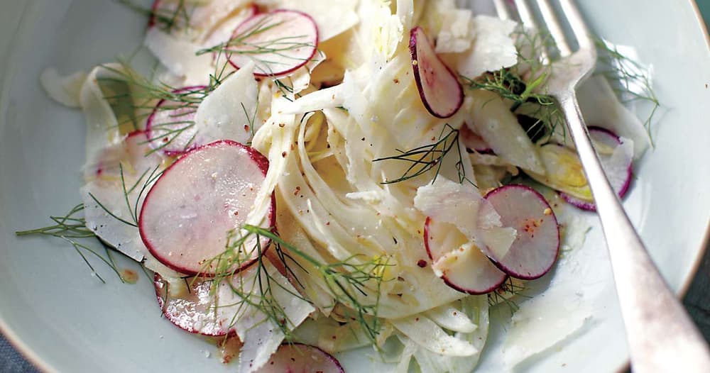 Shaved Radish, Fennel, and Parmesan Salad | Punchfork