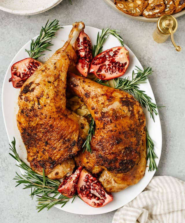 Easy Roasted Turkey Leg Recipe - Crisp Skin, Tender Meat | Punchfork