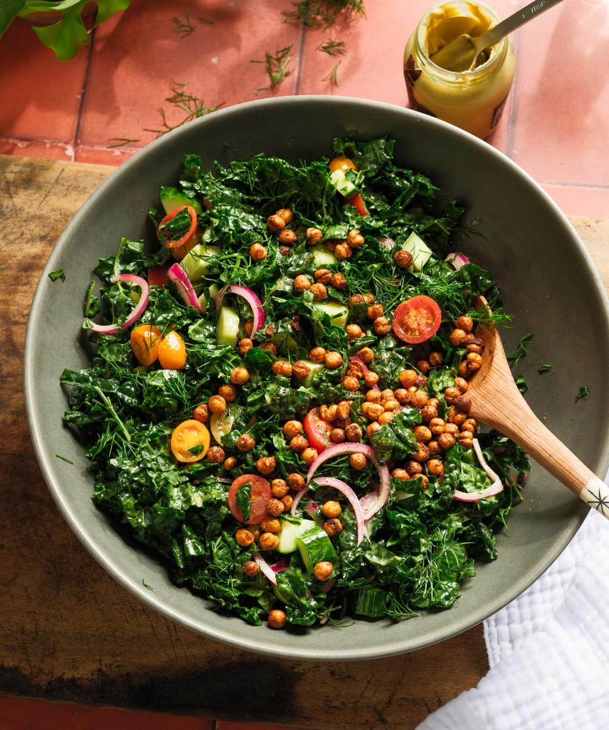 My Go-to Massaged Kale Salad | Punchfork
