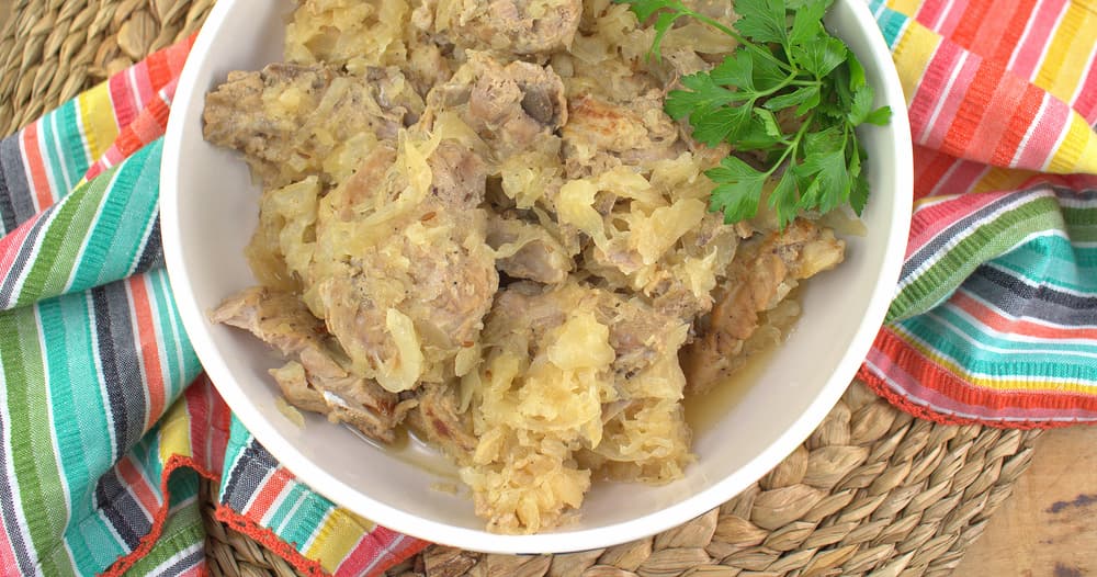Instant Pot Pork Riblets with Sauerkraut | Punchfork