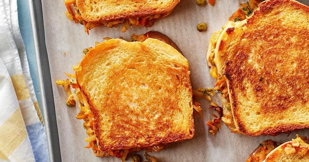 Samosa Grilled Cheese Sandwiches | Punchfork