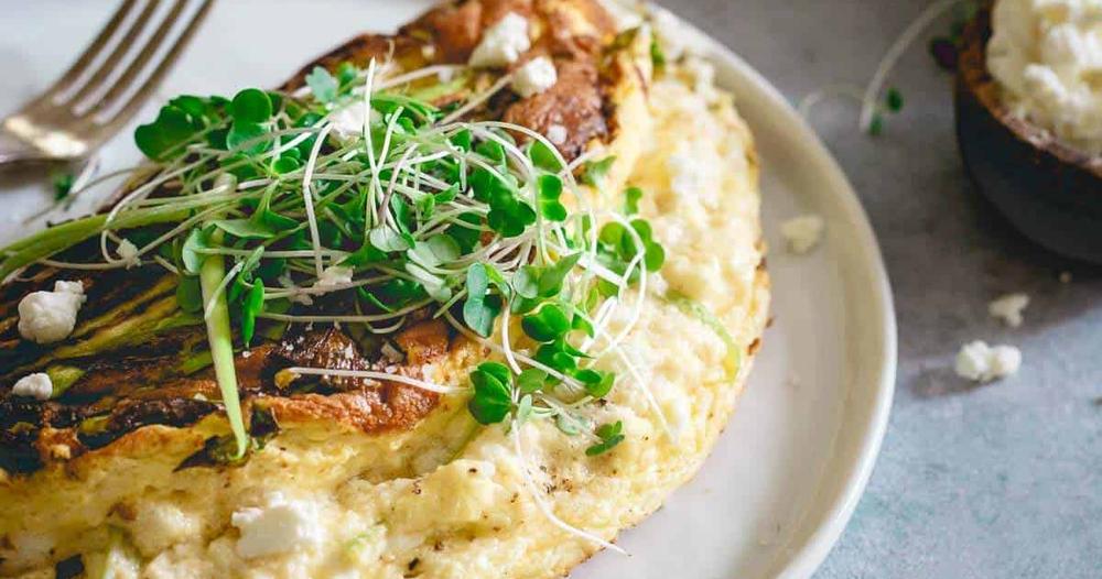 Asparagus Omelette Soufflé | Punchfork