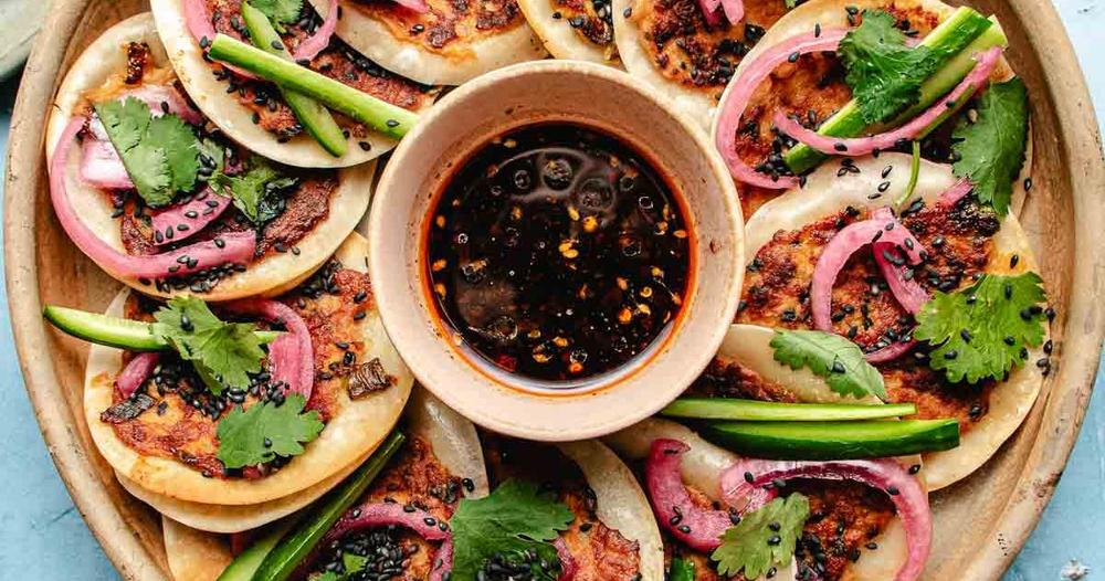 Smashed Dumpling Tacos | Punchfork