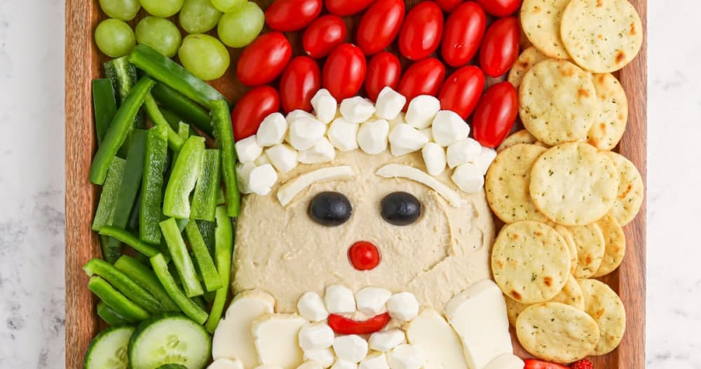 Holiday Santa Snack Board | Punchfork
