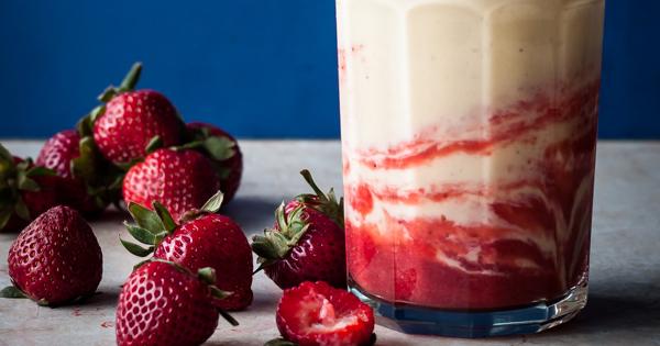 Strawberry Banana Mango Lava Flow Smoothie | Punchfork