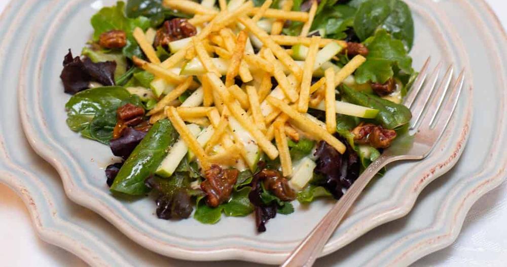 Apple Pecan Salad with Truffle Vinaigrette | Punchfork